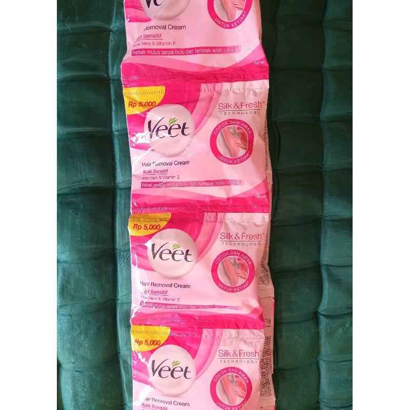 Jual veet hair removal cream sachet 15g | Shopee Indonesia