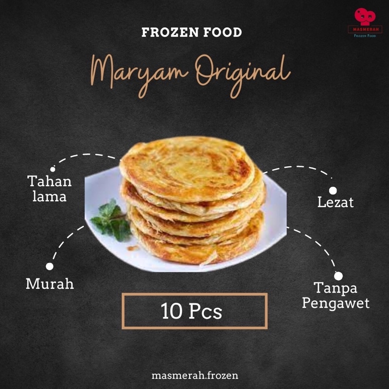 Jual Roti Maryam Original Canai Cane Frozen Shopee Indonesia