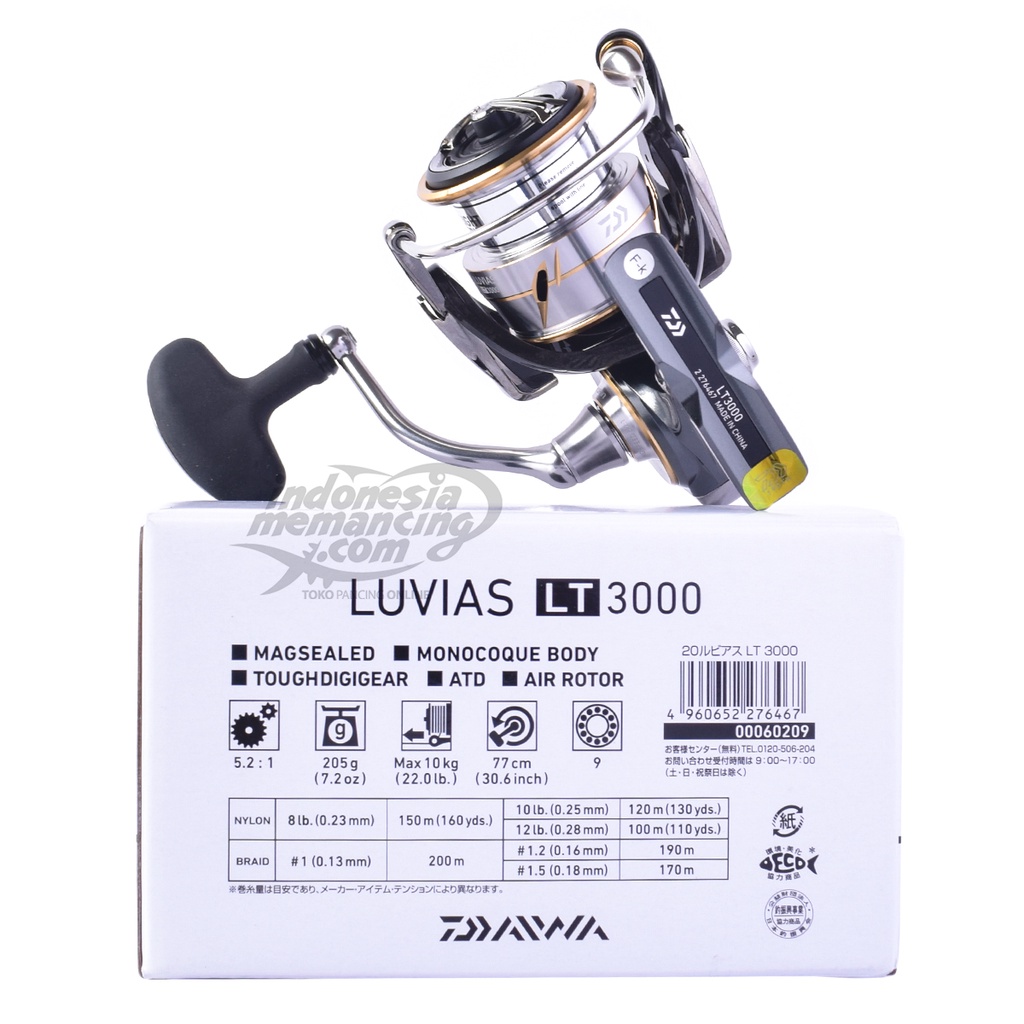 Jual Reel Spinning Daiwa Luvias LT 2020 2500S-DH | 2500 | 3000 | 3000C | 3000S-CXH | 4000C | LT ...