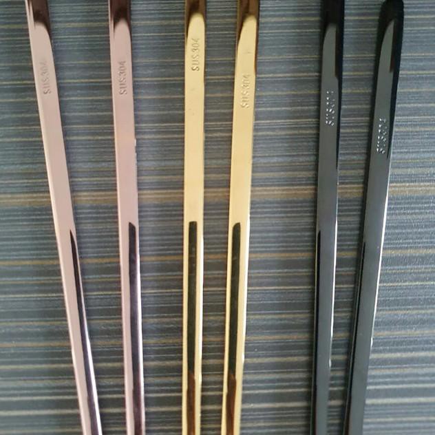 Jual ken>!>672 Stainless Steel 304 Sumpit Pipih - Sumpit Korea Stanless ...