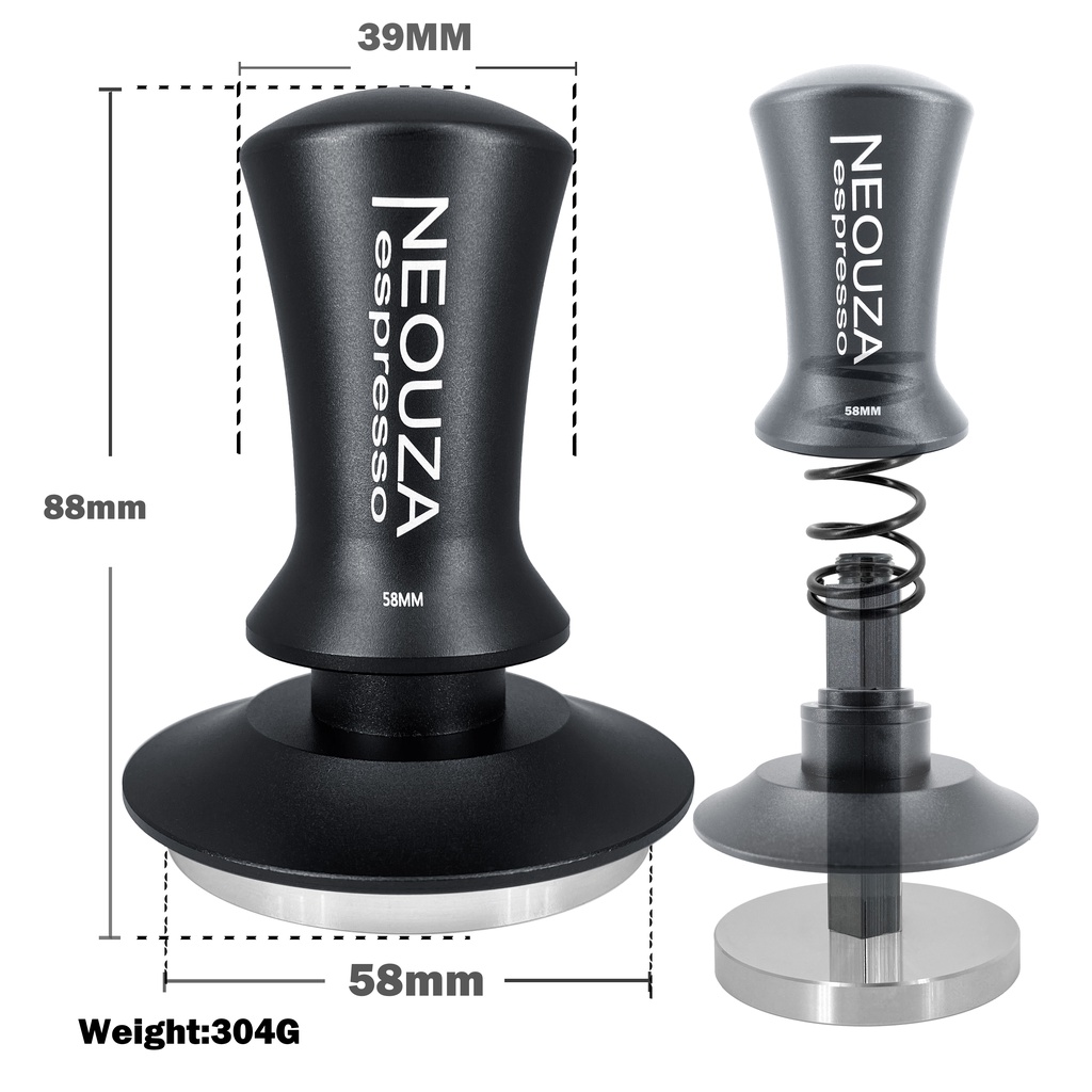 Jual Neouza Espresso Tamper 51mm 53mm 58mm Spring Loaded Untuk Alat ...