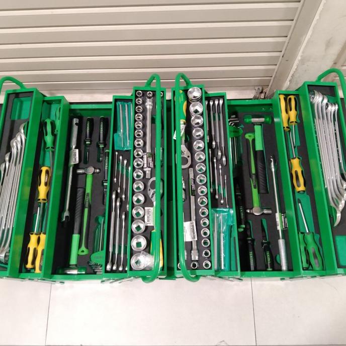 Jual Mekanik Tool Set 66 Pcs Tekiro Mechanic Tools Set - Hijau | Shopee Indonesia