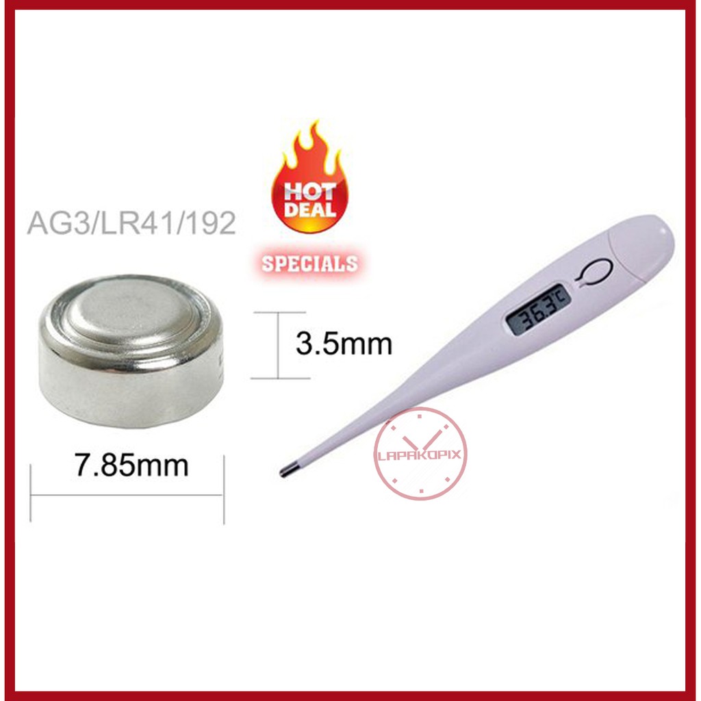 Jual Battery Termometer Batre Jam Maxell LR 41 AG 3 untuk Thermometer Badan Omron LR41 AG3 ...