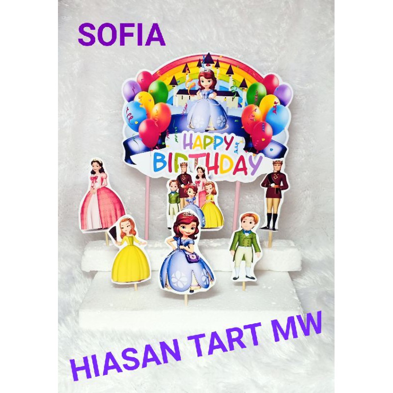 Jual Topper Cake Ulang Tahun Karakter Perempuan / Hiasan Kue Tart ...