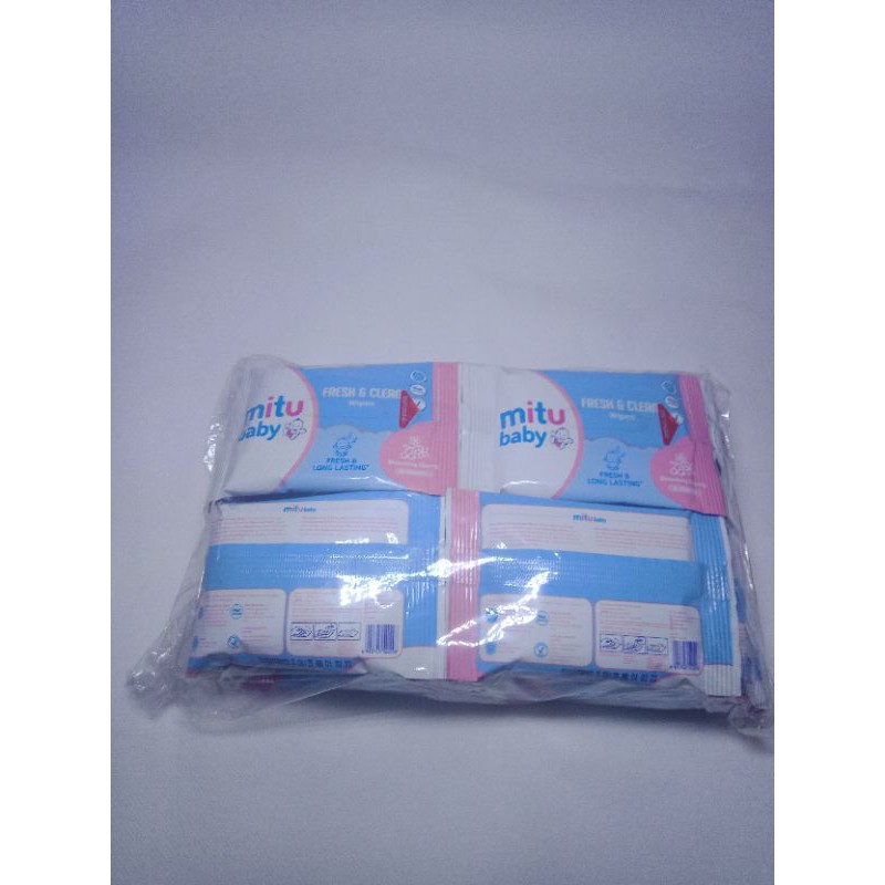 Jual Isi 12 Pc Tissue basah mitu 4's (4 lembar) _ tissue basah | Shopee ...