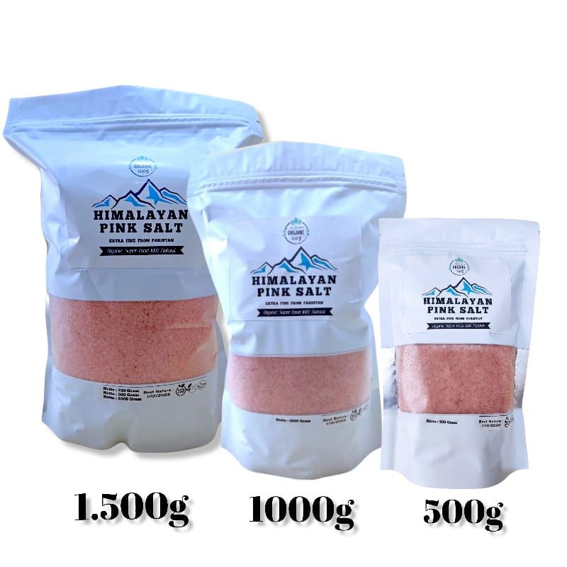 Jual Garam Himalaya Pink Salt Organic//Original Premium Asli 500gr NON ...