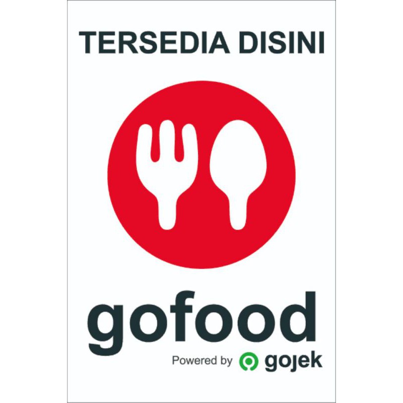 Jual STIKER MAKANAN GO FOOD STICKER LABEL SNACK GOFOOD KEDAI WARUNG ...