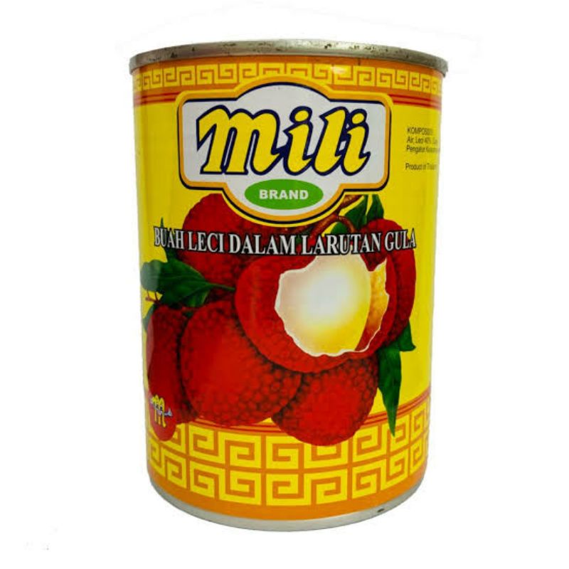 Jual Mili Lychee Syrup 565 Gr / Leci Kaleng Mili 565 Gr | Shopee Indonesia