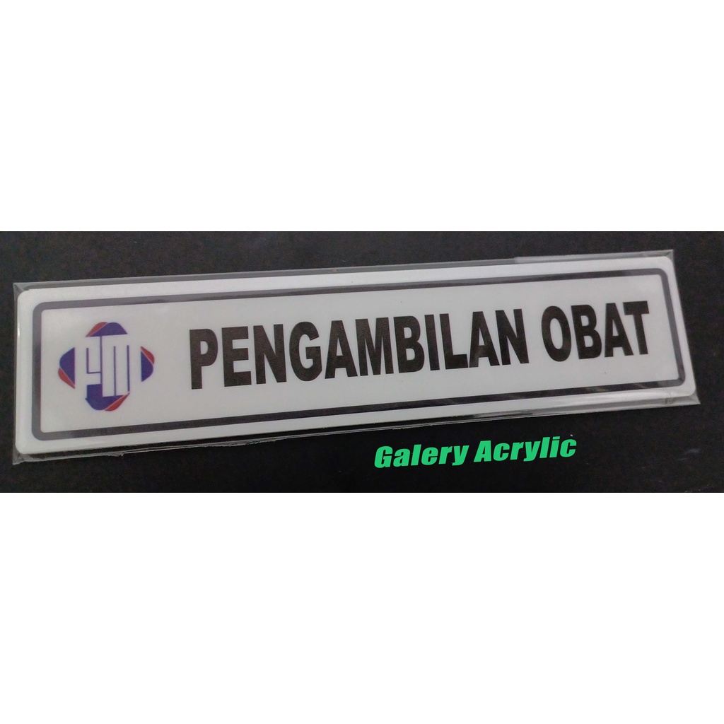 Jual Papan Nama Ruangan Pendaftaran,pengambilan Obat, Apotek dll sign ...