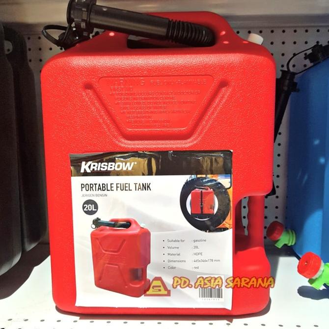 Jual Portable Diesel Fuel Tank 20L / Jerigen Bensin Solar Plastik 20 ...
