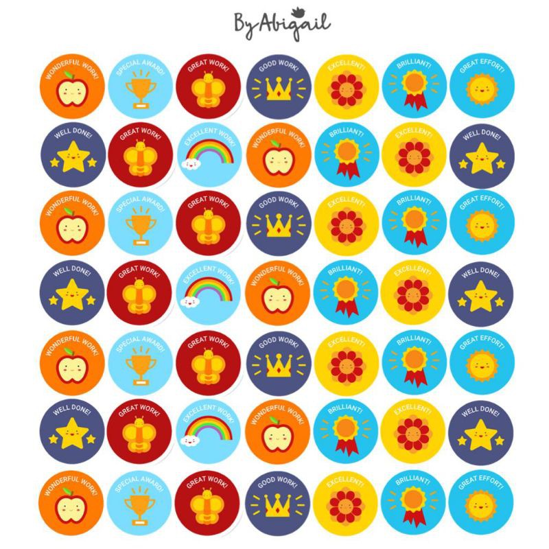 Jual STICKER ANAK | STICKER REWARD ANAK | STICKER LUCU | Shopee Indonesia