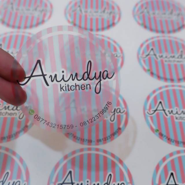 Jual STIKER LABEL PRODUK NAMA MAKANAN CUTTING SESUAI POLA TRANSPARAN ...