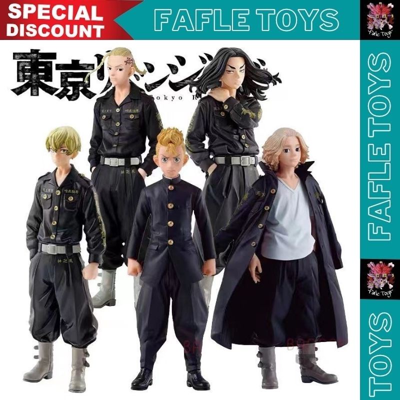 Jual Action Figure Tokyo Revengers Draken Baji Mikey Mitsuya Takemichi ...
