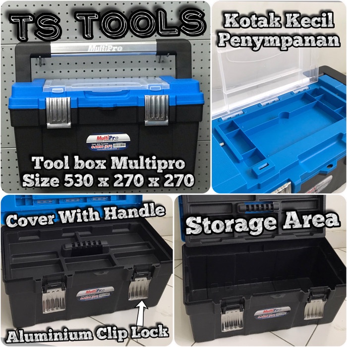 Jual Tool Box Plastik Multipro 21 Inch Tool Set Box Tool kit Box 21 ...