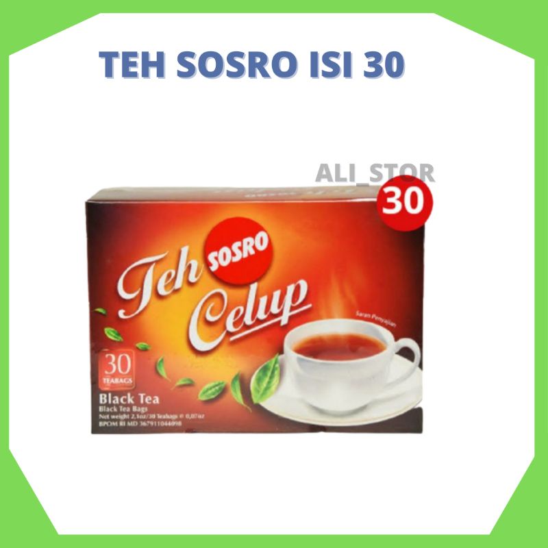 Jual teh celup sosro isi 30 x 2gr Sosro Teh Celup | Shopee Indonesia