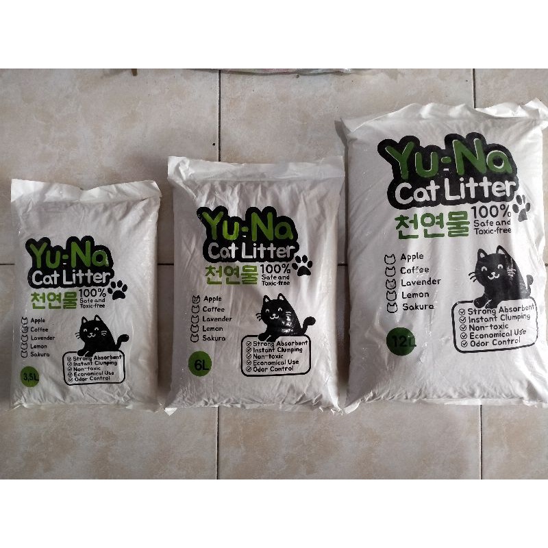 Jual Pasir Kucing YUNA Cat Litter 3.5 Liter/6 Liter/12 Liter | Shopee ...