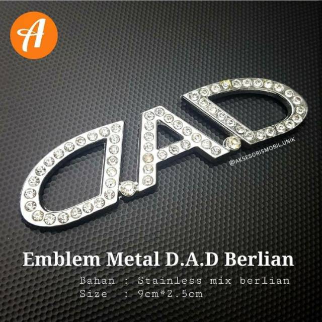 Jual Emblem Body Metal DAD/Emblem Body/Tulisan Dad | Shopee Indonesia