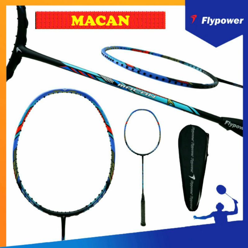 Jual RAKET FLYPOWER MACAN (free tas 1R) //RAKET BADMINTON ORIGINAL ...