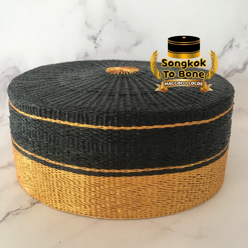 Jual Songkok Recca Hitam Biasa - Songkok Bugis - Songkok To Bone - SRHB ...