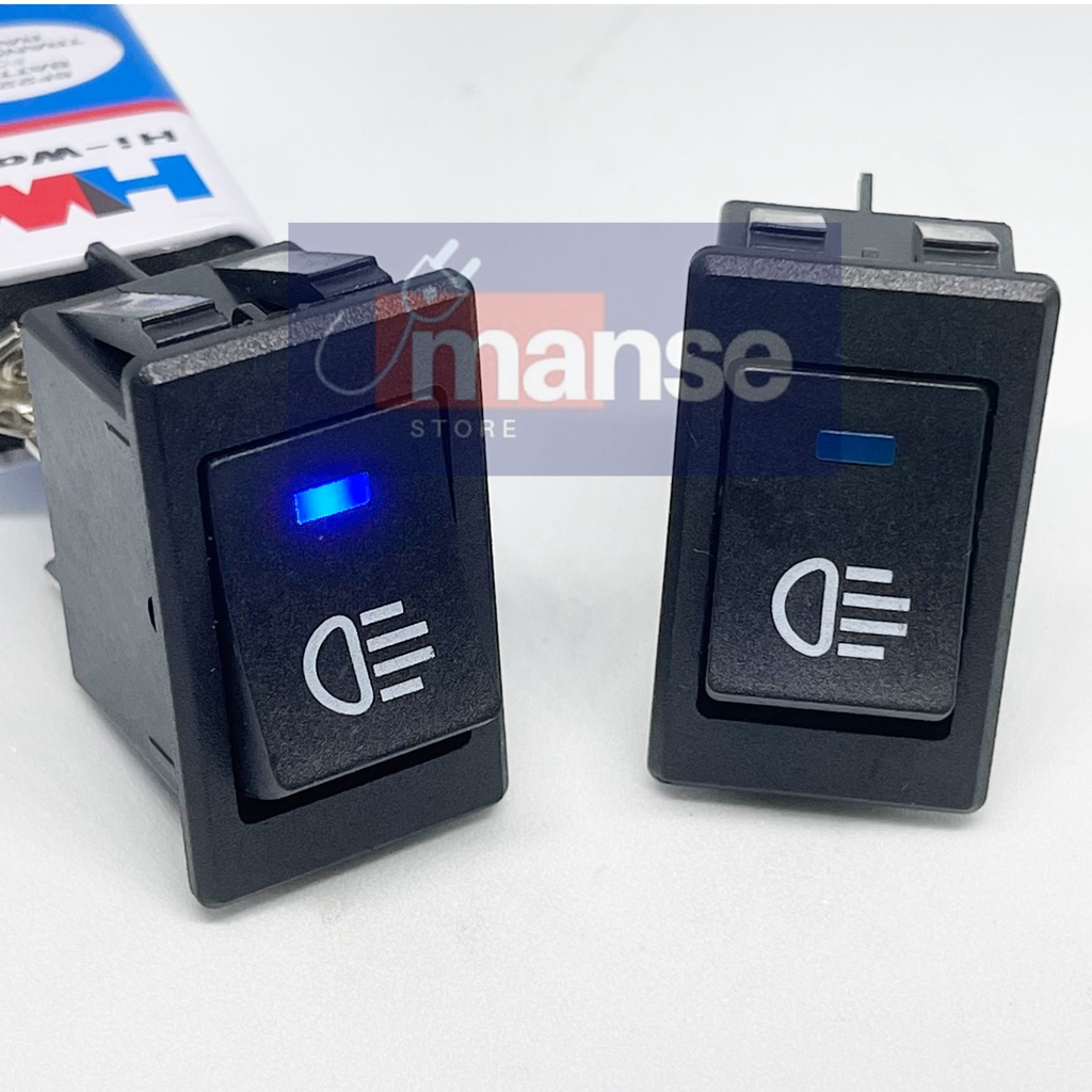 Jual Saklar Switch Fog Lamp Mobil 4 Pin 12V 35A LED Universal | Shopee ...