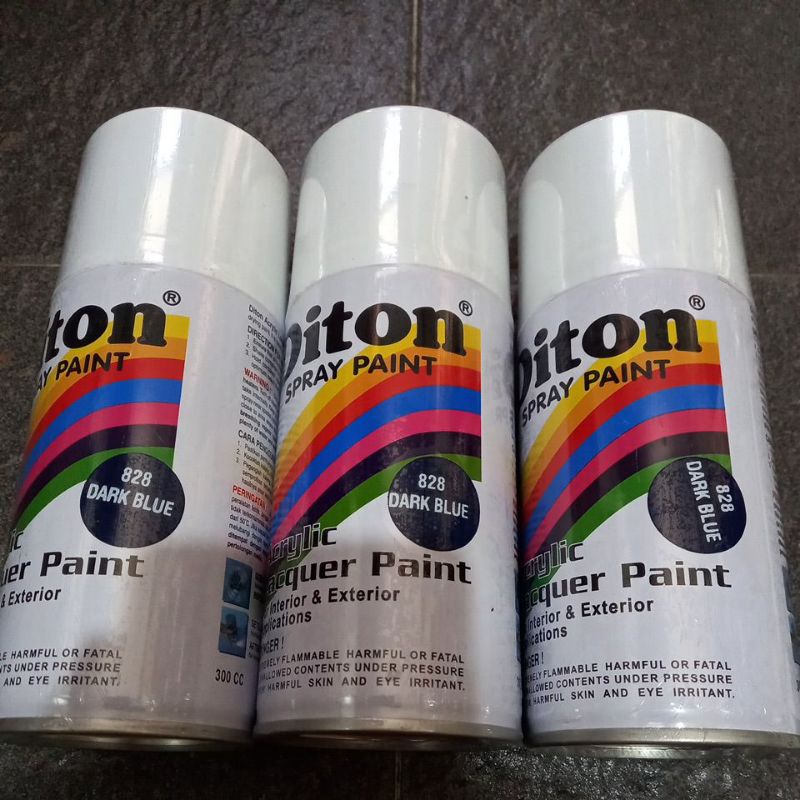 Jual 828 Dark blue Diton 300 cc cat semprot spray paint aerosol pilox pylox pilok | Shopee Indonesia