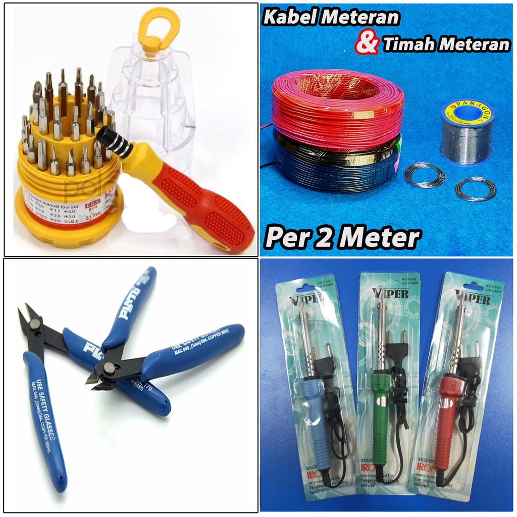Jual Tool Electronic solder tang obeng timah kabel dll | Shopee Indonesia