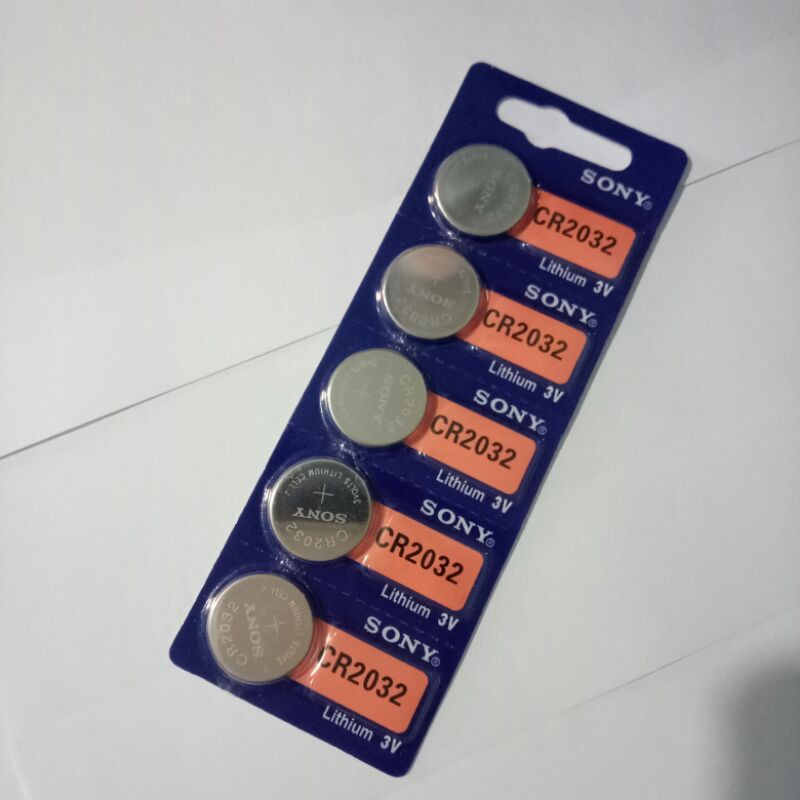 Jual ( 1 LEMBAR ) batre CR 2032 sony harga perlembar isi 5 biji murah ...