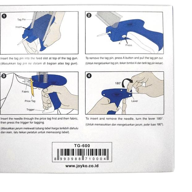 Jual Flash Sale PAKET TERTAG GUN JOYKO + ISI 5000pcs LABEL BAJU TAG PIN ...