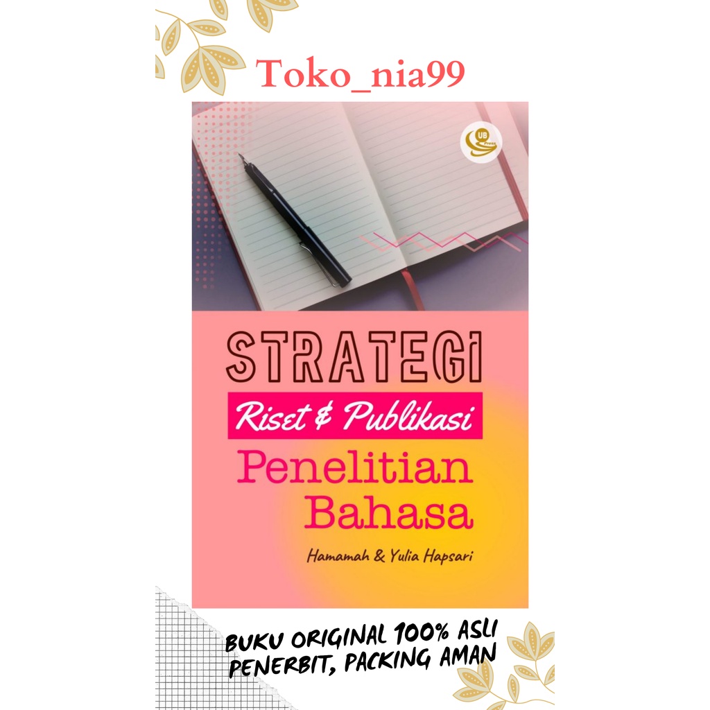Jual Buku ORI Strategi Riset dan Publikasi Penelitian Bahasa | Shopee Indonesia