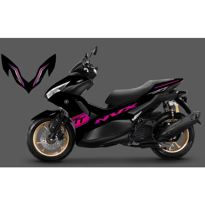 Jual STRIPING STICKER ALL NEW AEROX CONNECTED NVX 155 TRANSPARAN TT ...