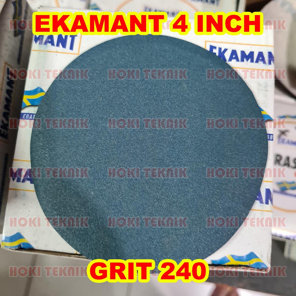 Jual Amplas Bulat Grit 240 Ekamant 4" INCH | Shopee Indonesia