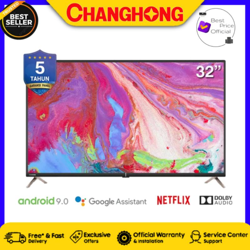 Jual CHANGHONG L32K2 32K2 Led Smart TV 32 Inch Android TV HD Bluetooth Wifi | Shopee Indonesia