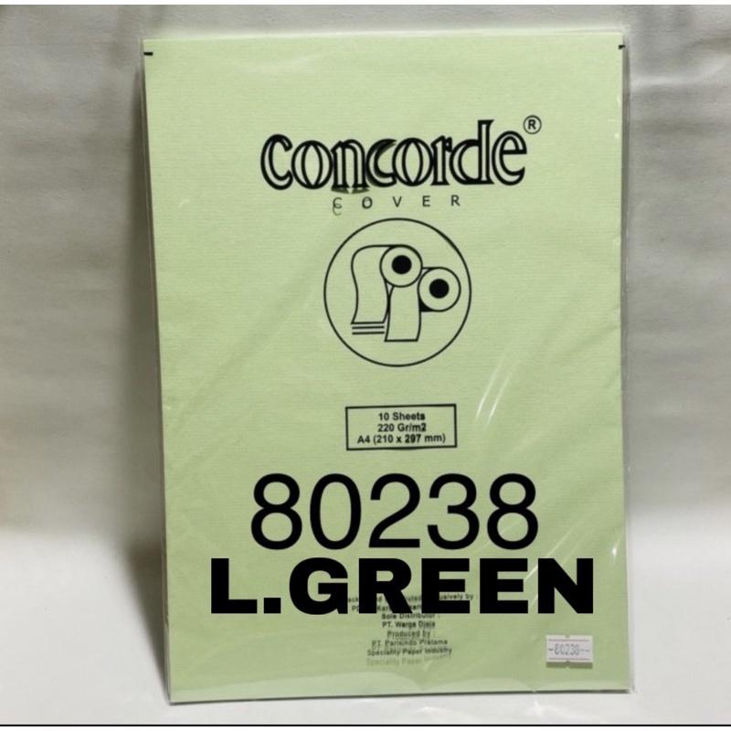 Jual KERTAS CONCORDE A4 220 GRAM / 1 PACK ISI 10 LEMBAR | Shopee Indonesia