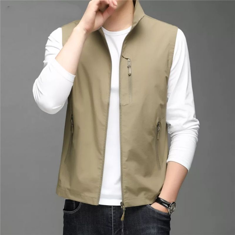 Jual Vest Pria Terbaru Jaket Rompi Keren Rompi Pria Outdoor Lapangan ...