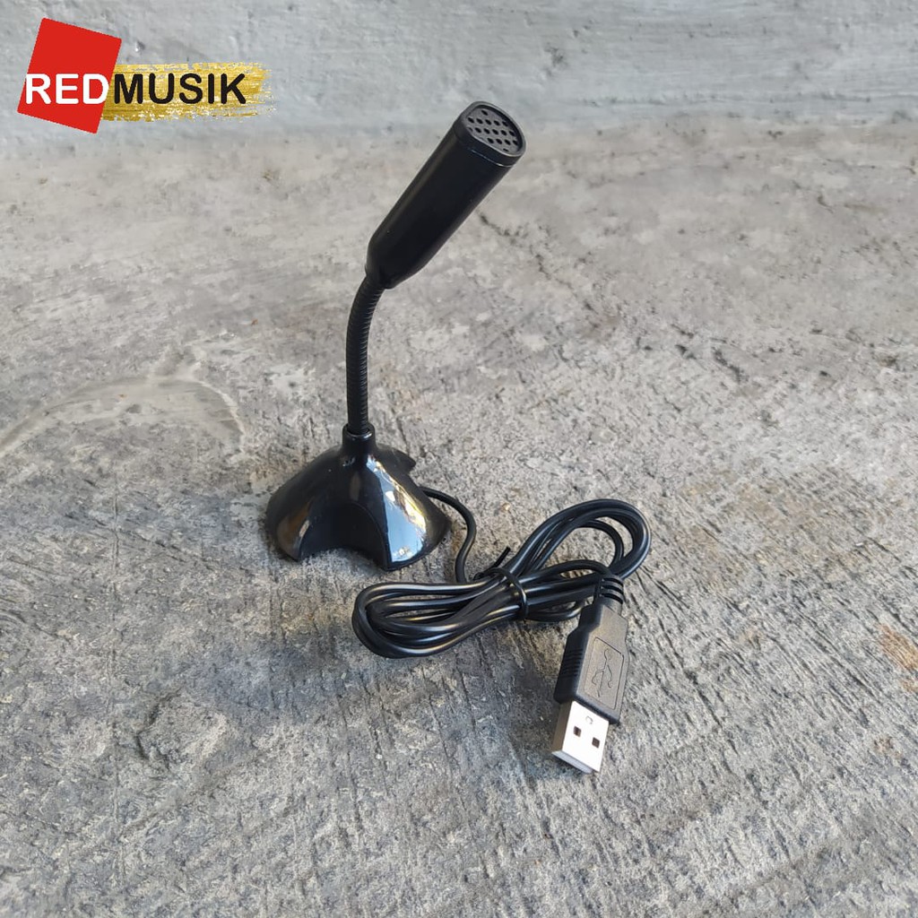 Jual Mic USB Desktop Mini Microphone Stand PC Laptop Mikrofon Komputer ...