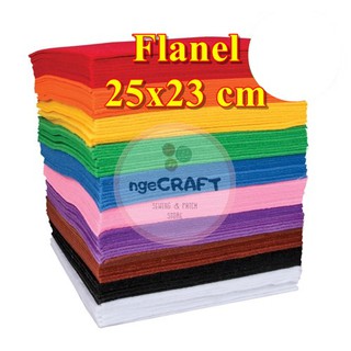 Jual Paket kain flanel 22 warna 25x23cm termurah kain panel kain planel ...