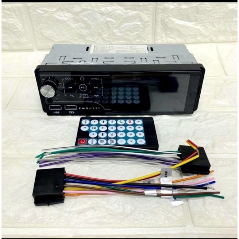 Jual Tape mobil single din embassy MP5 layar sentuh LCD 4 inch | Shopee ...