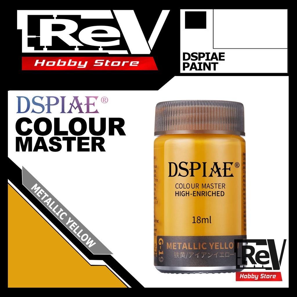 Jual DSPIAE COLOUR MASTER PAINT METALLIC YELLOW G19 | Shopee Indonesia