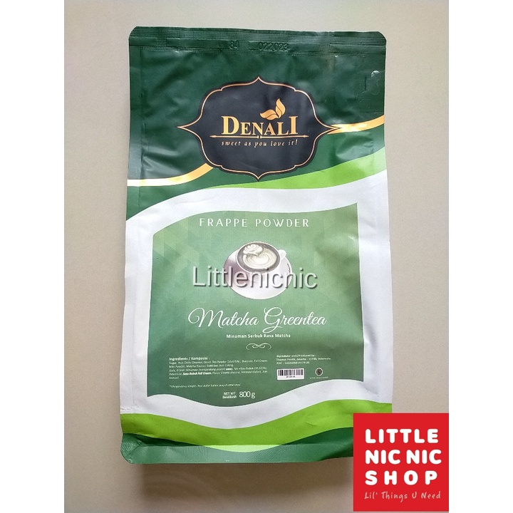 Jual Denali Matcha Green Tea Powder 800gr Bubuk Minuman rasa teh jepang ...