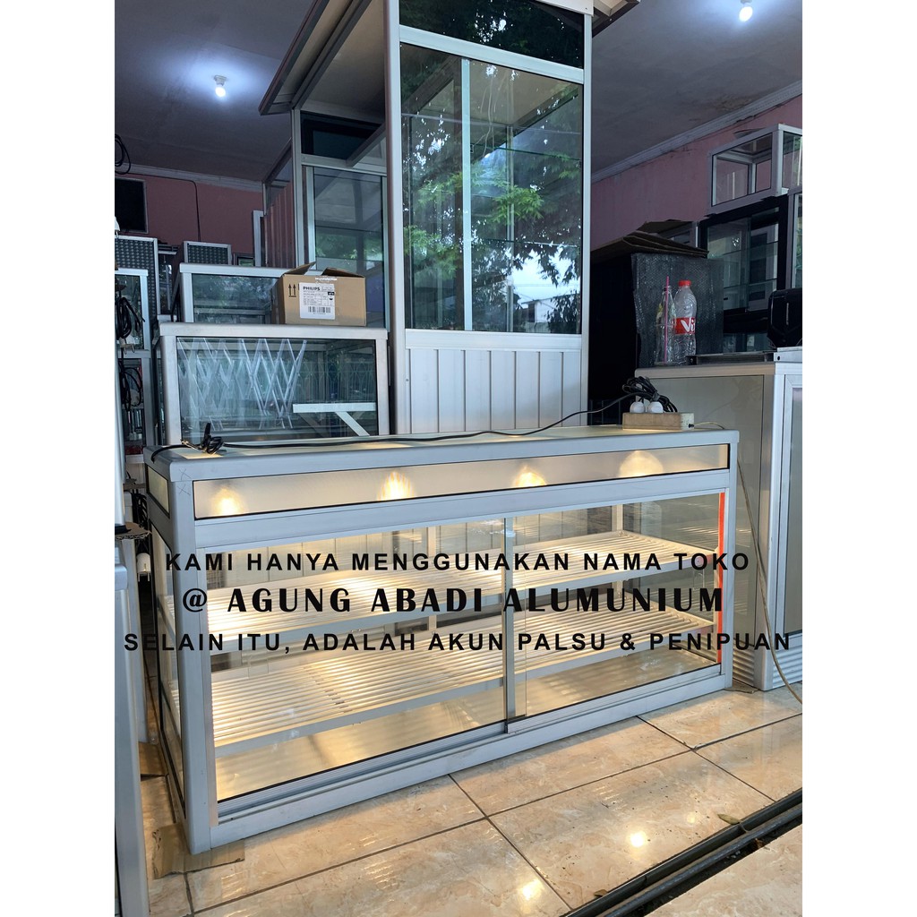 Jual Etalase / Showcase / Pemanas Ayam Fried Chicken 2 Rak 4 Lampu Big ...