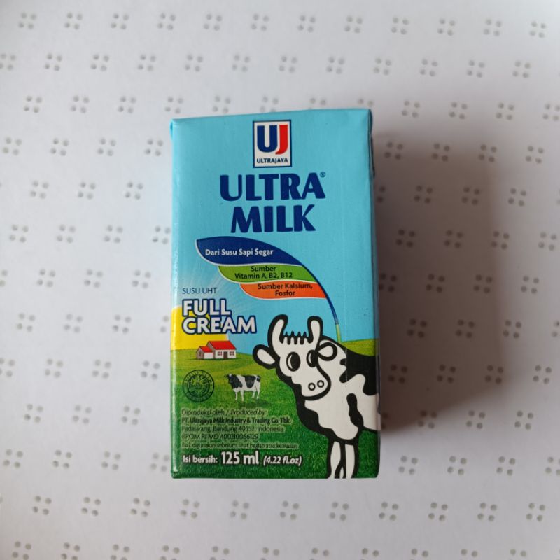 Jual ULTRA MILK - SUSU UHT FULL CREAM 125ML | Shopee Indonesia