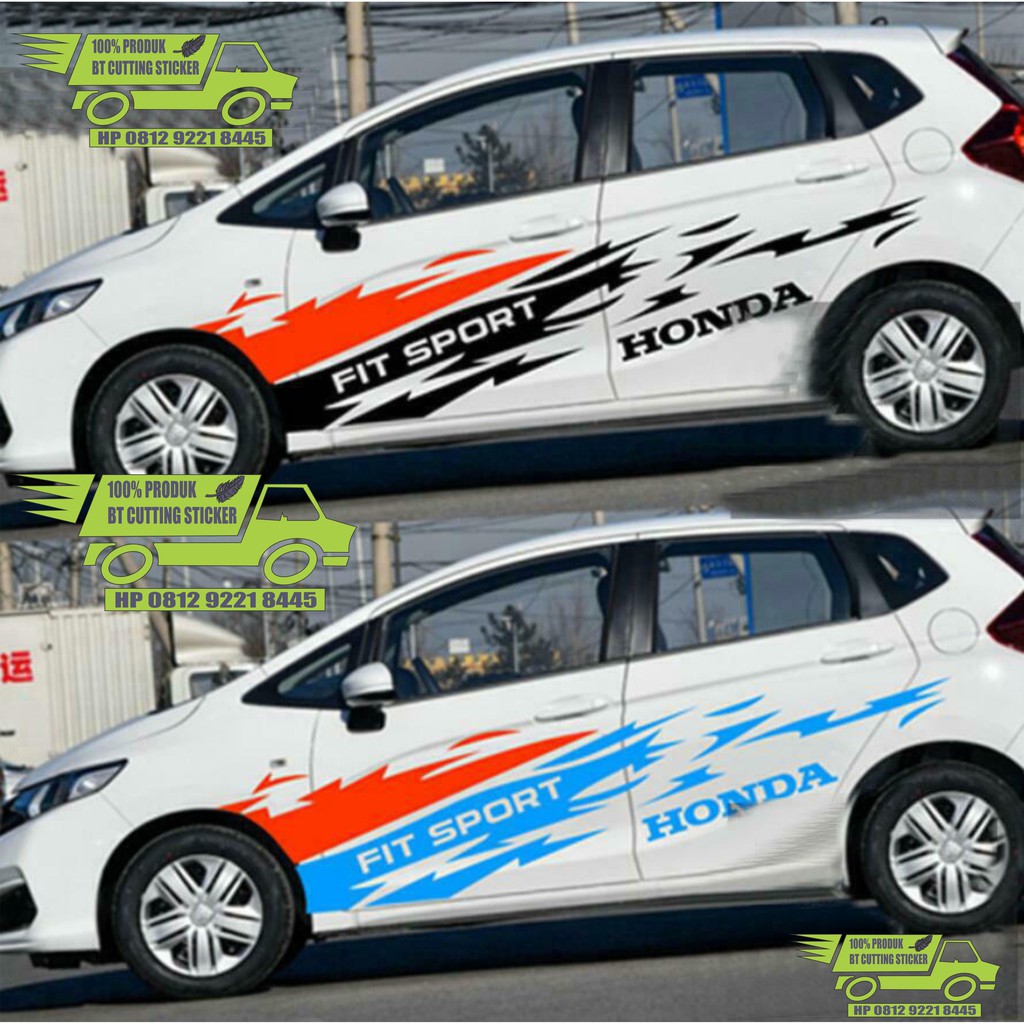 Jual BT sticker stiker mobil honda jazz fit stiker mobil jazz stiker ...