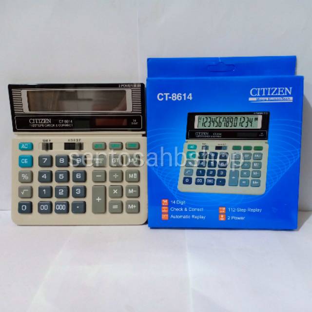 Jual kalkulator citizen CT 8614 | Shopee Indonesia