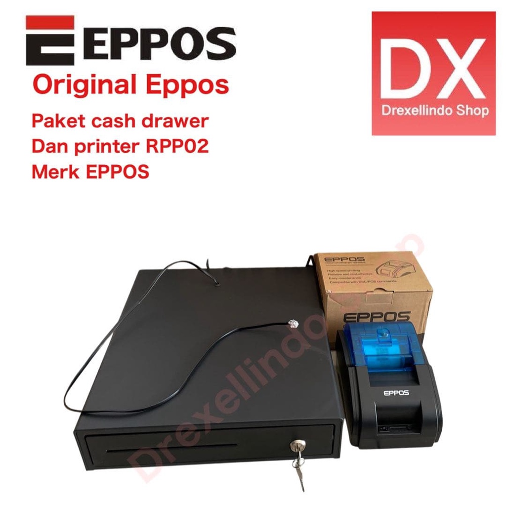 Jual Paket Cash Drawer EPPOS dan Printer Thermal RPP02 EPPOS | Shopee ...