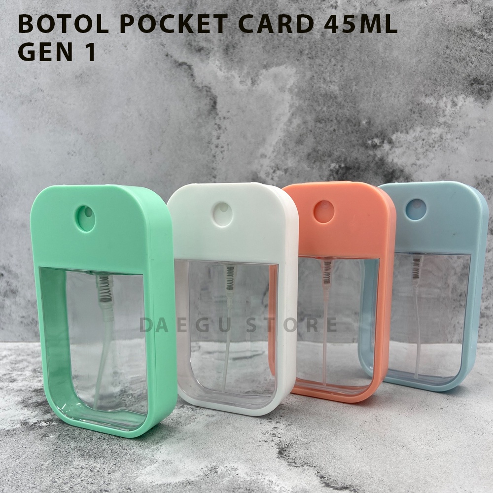 Jual Botol Spray Kotak 45ml Pocket Card Plastik Hand Sanitizer Parfum ...