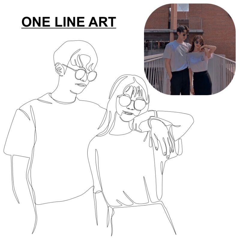 Jual Pajangan Dinding Sketsa Wajah Sendiri | ONE LINE ART | Shopee ...