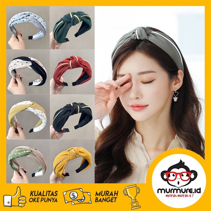 Jual MURMURE.ID | BANDO ELEGANT BANDANA BONDU WANITA TWIST 2 WARNA ...