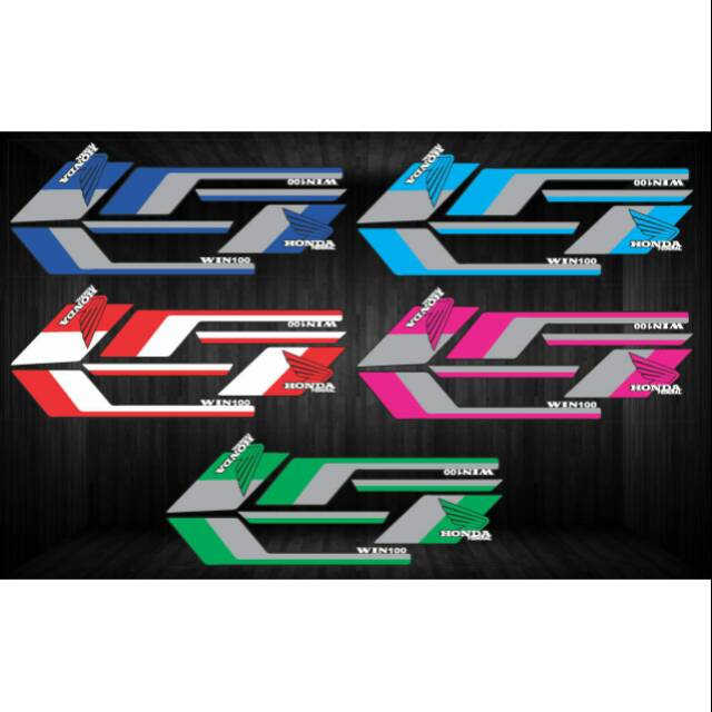 Jual STIKER STRIPING DECAL HONDA WIN 100 | Shopee Indonesia