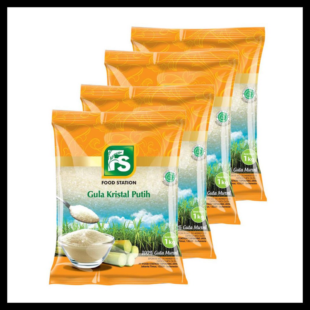 Jual PASTI READY FS GULA PASIR PREMIUM 1KG @4 PACK (HARGA + ONGKIR ...