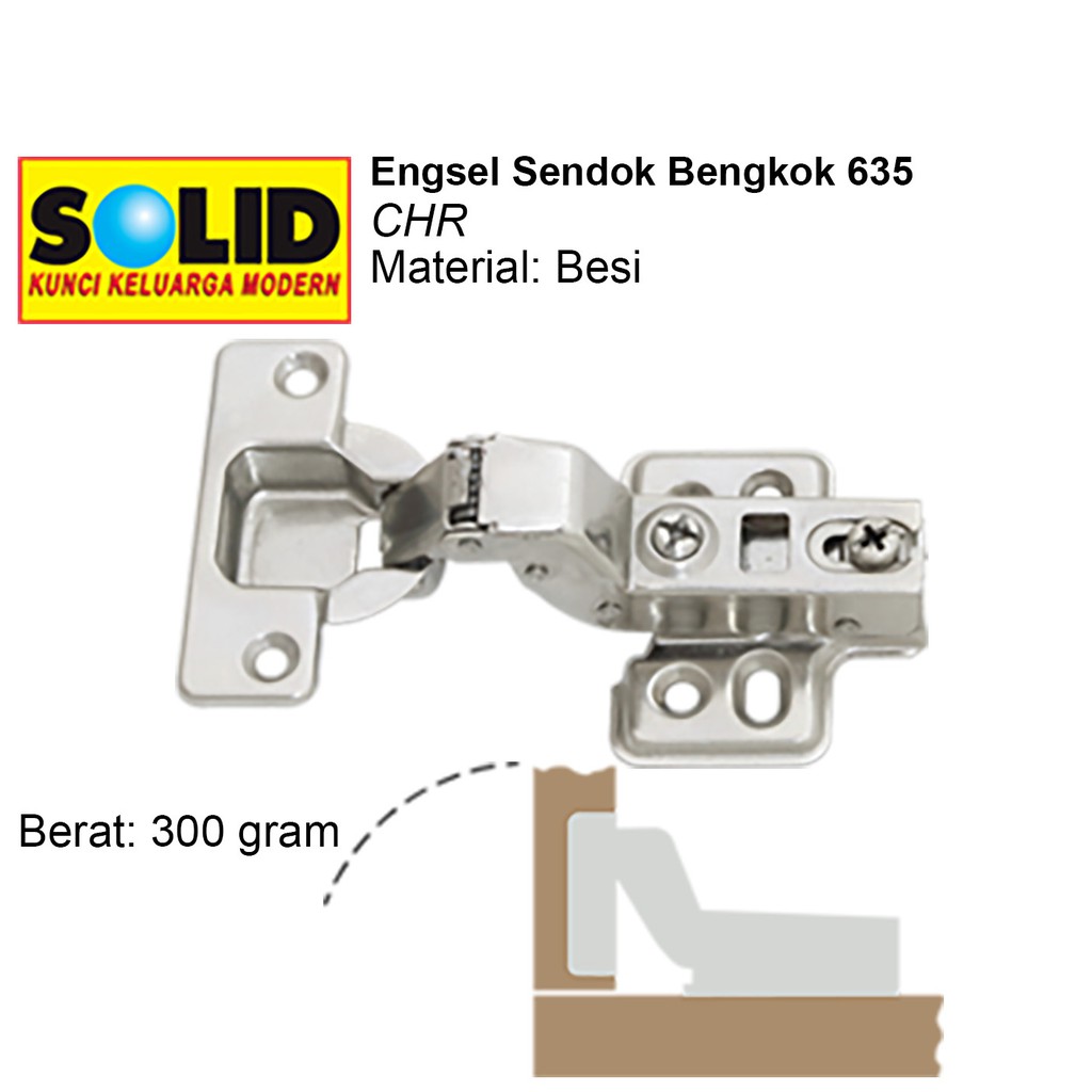 Jual Solid Engsel Sendok Bengkok 635 Sn | Shopee Indonesia